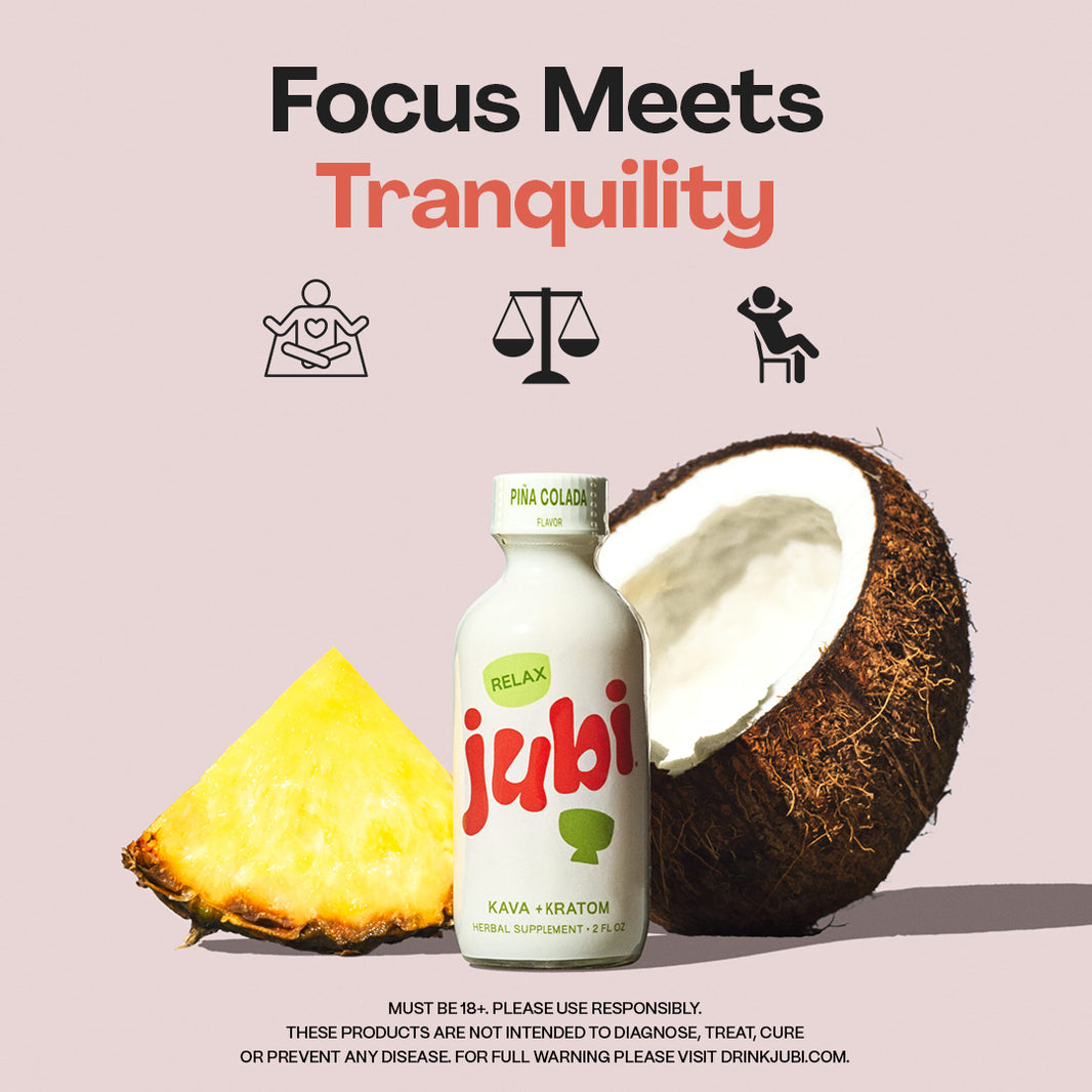 Drink Jubi - Natural Kratom Shots for Focus, Relaxation & Energy